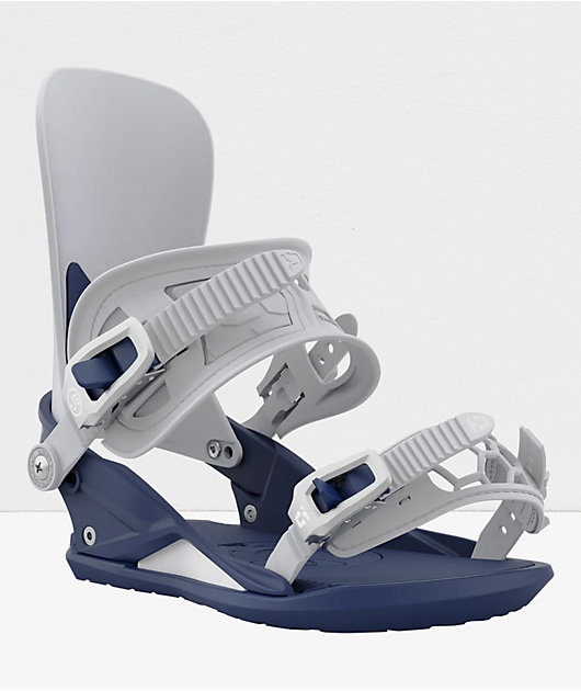 Union x Public Strata White & Blue Snowboard Bindings | Zumiez