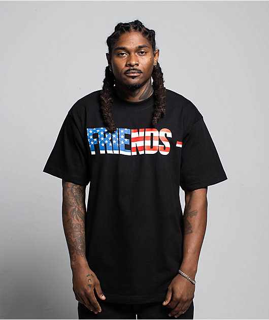 VLONE Friends USA Black T-Shirt | Zumiez