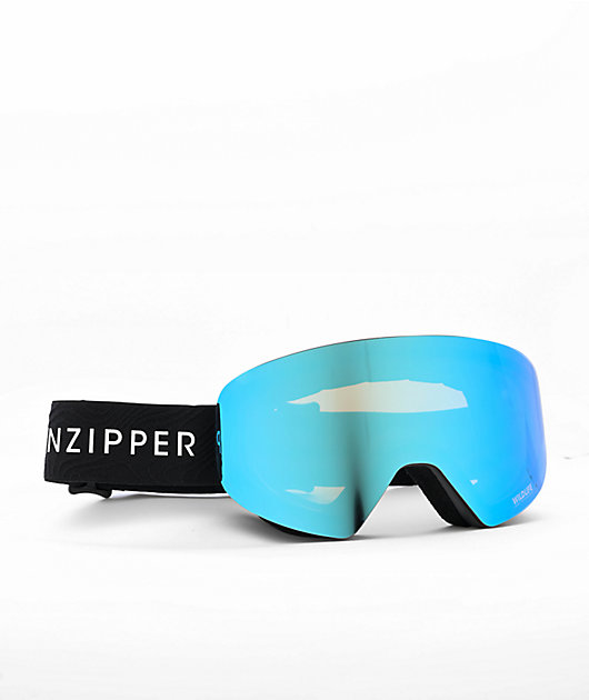 VONZIPPER Encore Black Satin & Stellar Chrome Snowboard Goggles