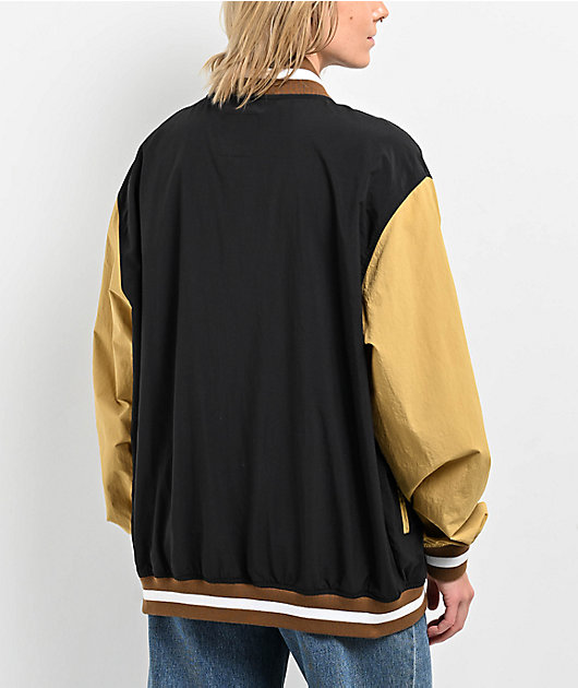 Vans Athletic Prep Black & Antelope Bomber Jacket | Zumiez