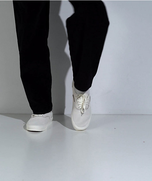 Vans Authentic Silver White & White Skate Shoes | Zumiez