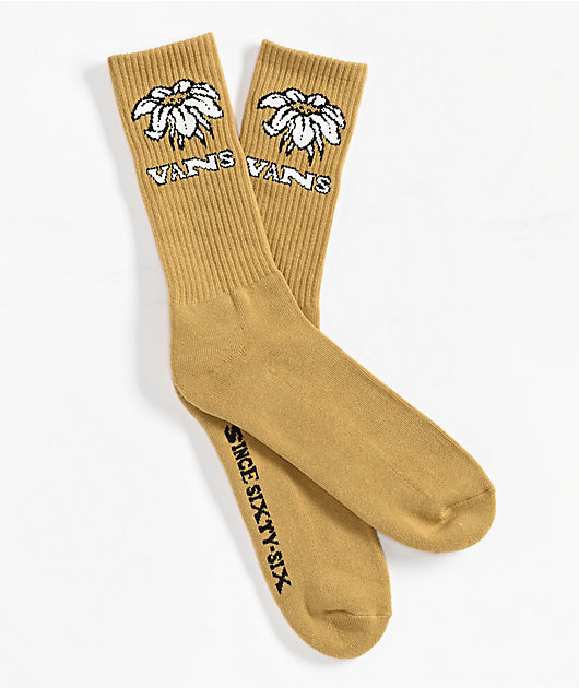 Vans Easy Plant Tan Crew Socks | Zumiez