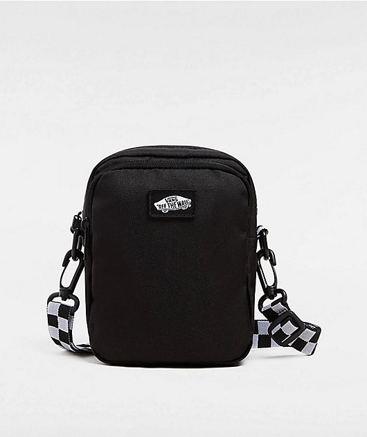 Vans Go Getter Black Checker Crossbody Bag | Zumiez