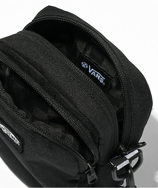 Vans Go Getter Black Checker Crossbody Bag | Zumiez