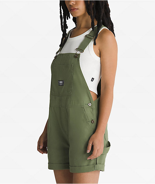 Vans Ground Work Olivine Green Shortalls | Zumiez