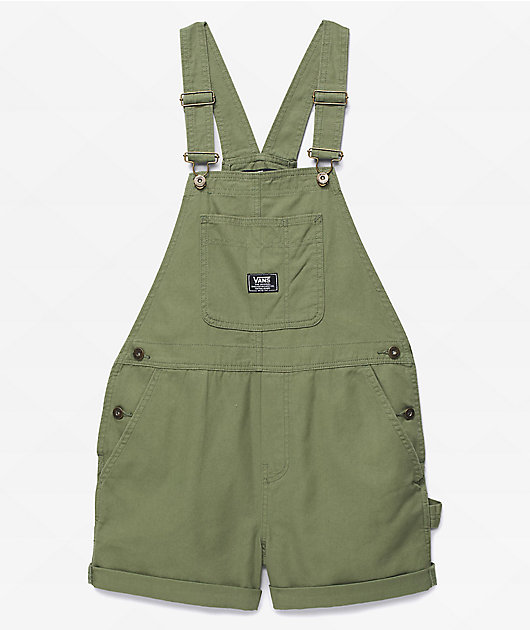 Vans Ground Work Olivine Green Shortalls | Zumiez