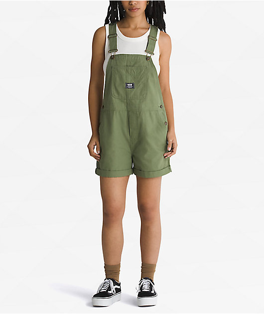 Vans Ground Work Olivine Green Shortalls | Zumiez