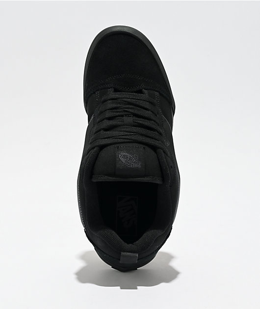 Vans Knu Skool Black Mono Skate Shoes | Zumiez
