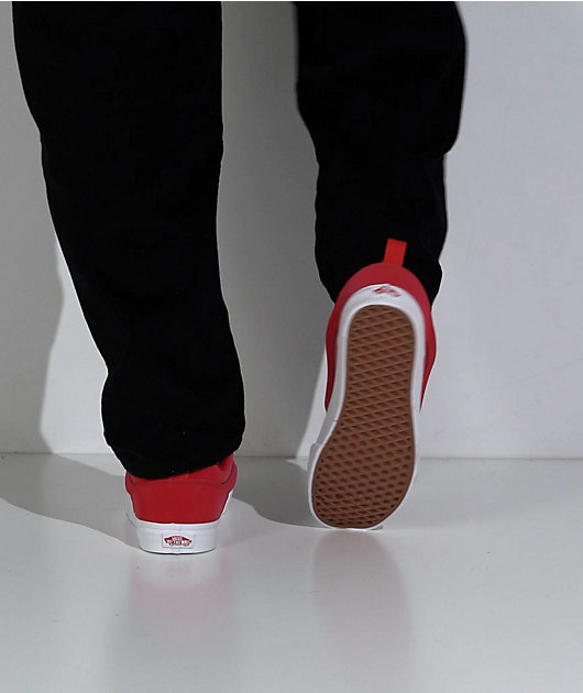 Vans Knu Skool Red & Black Skate Shoes | Zumiez