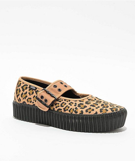 Vans Mary Jane Creeper Leopard Shoes | Zumiez