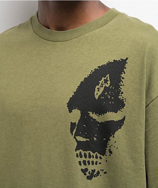 Vans Mike Gigliotti Skull Grape Leaf Green T-Shirt | Zumiez