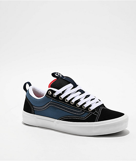 Vans Old Skool 36+ Black & Stv Navy Skate Shoes | Zumiez