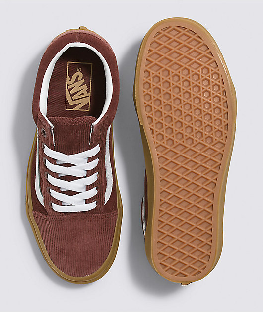 Vans Old Skool Brown Corduroy Skate Shoes | Zumiez