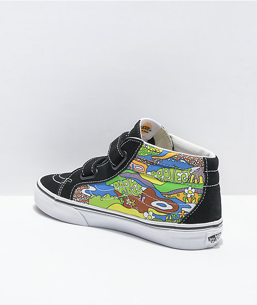 Vans x Parks Project Skate Mid V Black Skate Shoes | Zumiez