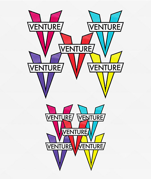 Venture Trucks Logo Venture Icon V Hollow Low Trucks 5.0" Orange/Black