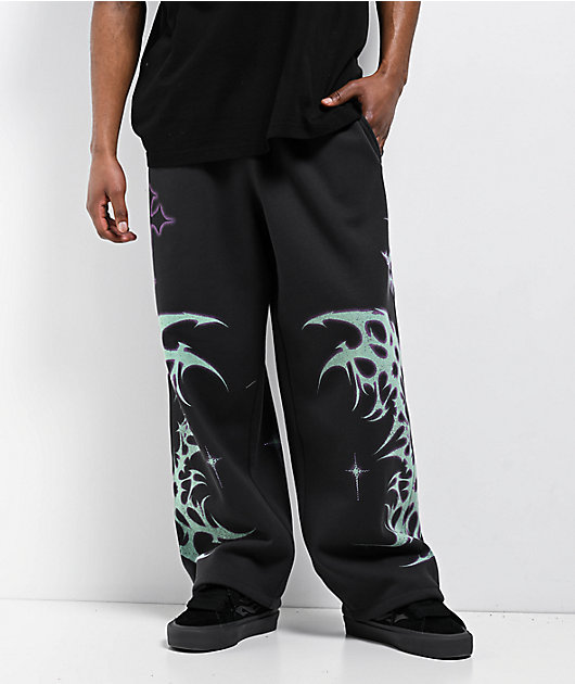 Vitriol Baggy Black Fleece Sweatpants | Zumiez