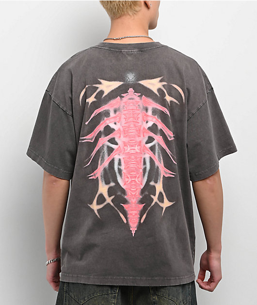 Vitriol Cyber Airbrush Vintage Grey T-Shirt | Zumiez