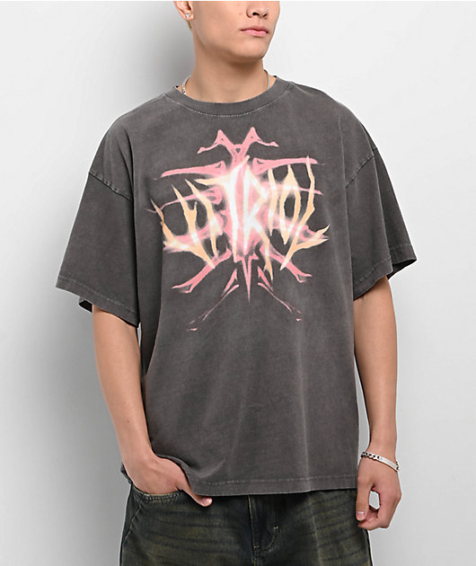Vitriol Cyber Airbrush Vintage Grey T-Shirt | Zumiez
