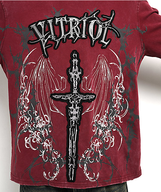 Vitriol Excalibur Red Wash Long Sleeve T-Shirt | Zumiez