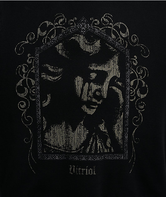 Vitriol Gothic Frame Black Thermal Long Sleeve T-Shirt | Zumiez