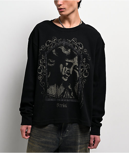 Vitriol Gothic Frame Black Thermal Long Sleeve T-Shirt | Zumiez