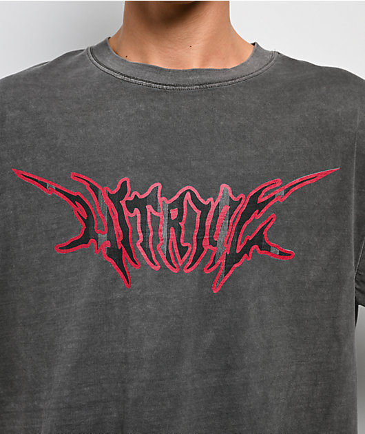 Vitriol Jagged Grey Wash T-Shirt | Zumiez