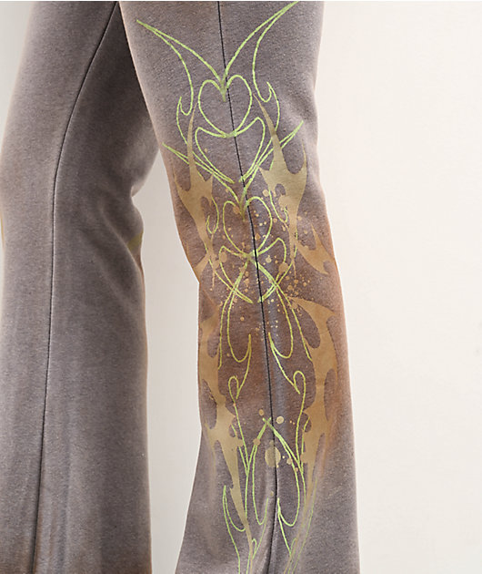Vitriol Karli Flare Cyber Grey Sweatpants | Zumiez