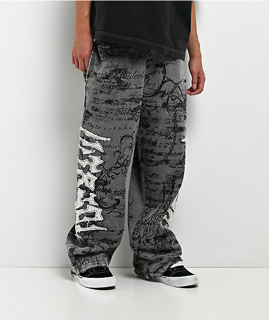 Vitriol Kids Void Scrolls Grey Sweatpants | Zumiez