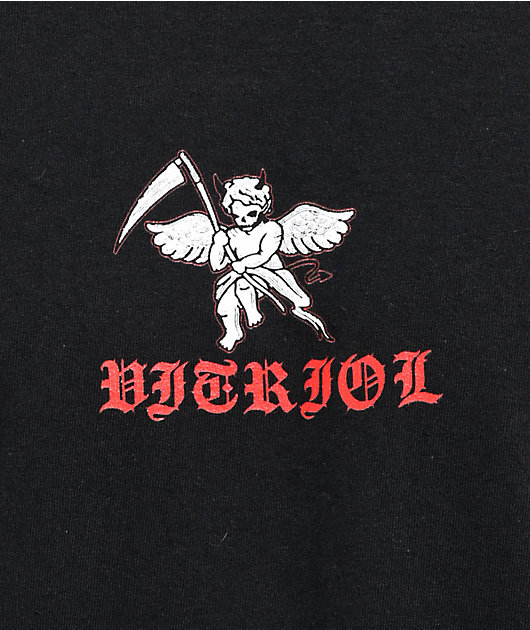 Vitriol Reaper Cherub Black T-Shirt | Zumiez