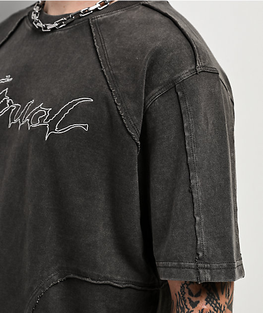 Vitriol Reckoning Grey Wash Boxy T-Shirt | Zumiez