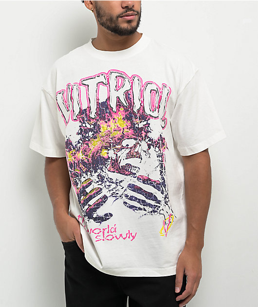 Vitriol Slow Burn White T-Shirt | Zumiez