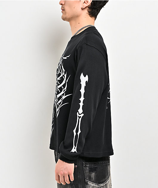 Vitriol Sternum Black Long Sleeve Thermal T-Shirt | Zumiez