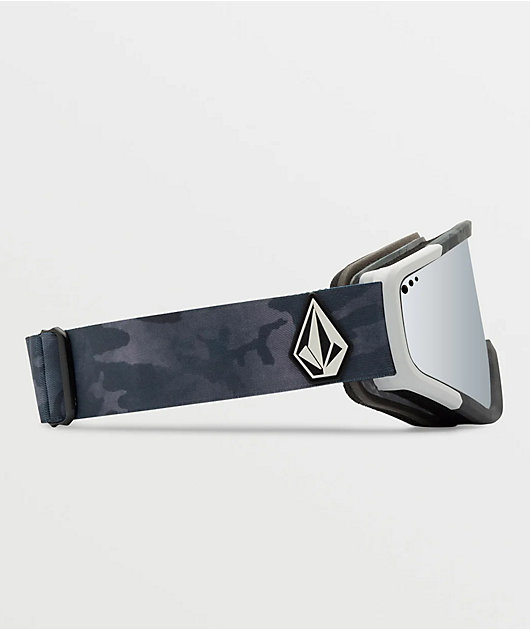 Volcom Attunga Cloudwash Camo & Silver Chrome Snowboard Goggles | Zumiez