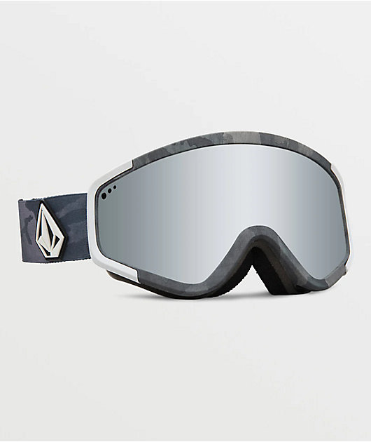 Volcom Attunga Cloudwash Camo & Silver Chrome Snowboard Goggles | Zumiez