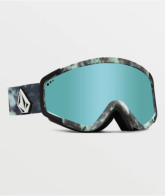 Volcom Attunga Spritz Black & Ice Chrome Snowboard Goggles | Zumiez