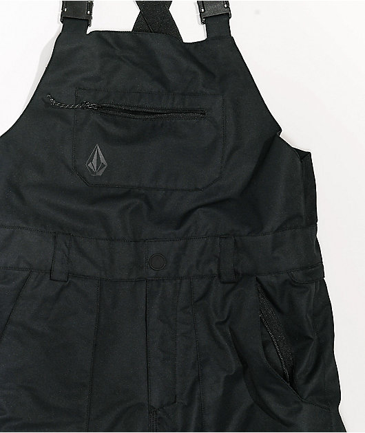 Volcom Barkley Black 10K Snowboard Bib Pants | Zumiez