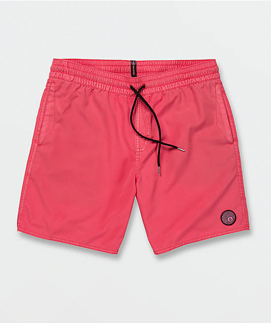 Volcom Center Pink Board Shorts | Zumiez