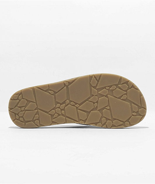 Volcom Eco Recliner 2 Brown Leather Sandals | Zumiez