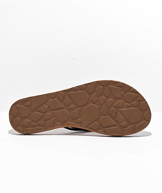 Volcom Forever & Ever Black & Tan Sandals | Zumiez
