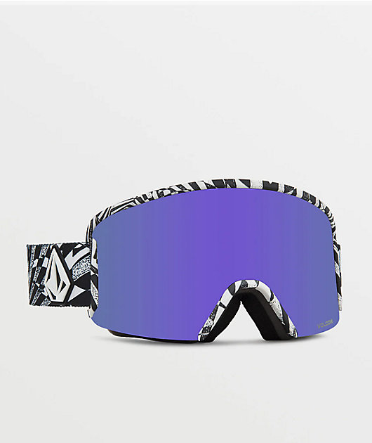 Volcom Garden OP Art & Purple Chrome Snowboard Goggles | Zumiez