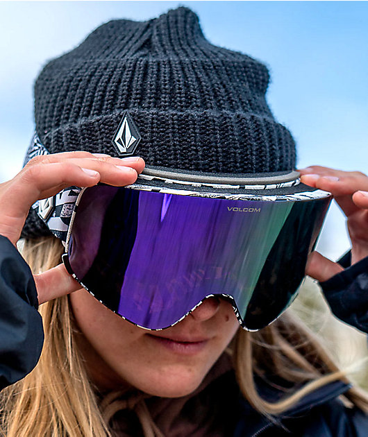 Volcom Odyssey OP Art & Purple Chrome Snowboard Goggles | Zumiez