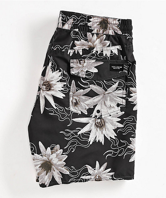 Volcom Polys Cracker Stealth Grey Board Shorts | Zumiez