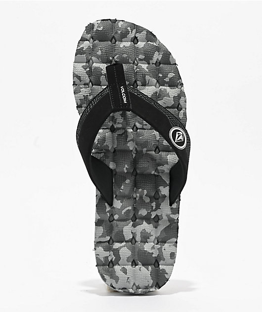 Volcom Recliner Grey Combo Sandals | Zumiez