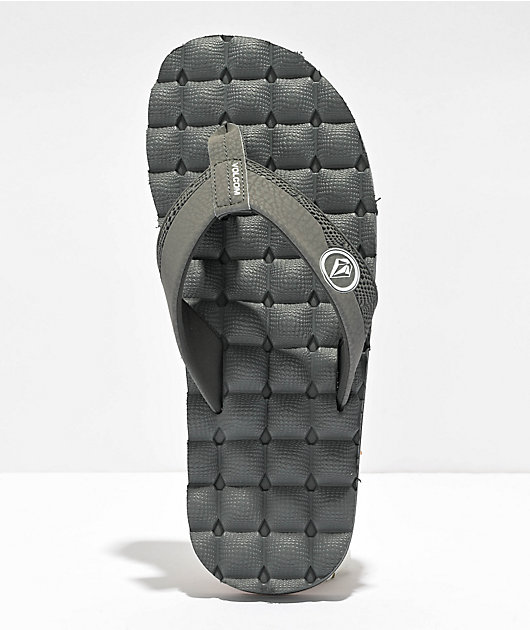 Volcom Recliner Light Grey Sandals | Zumiez