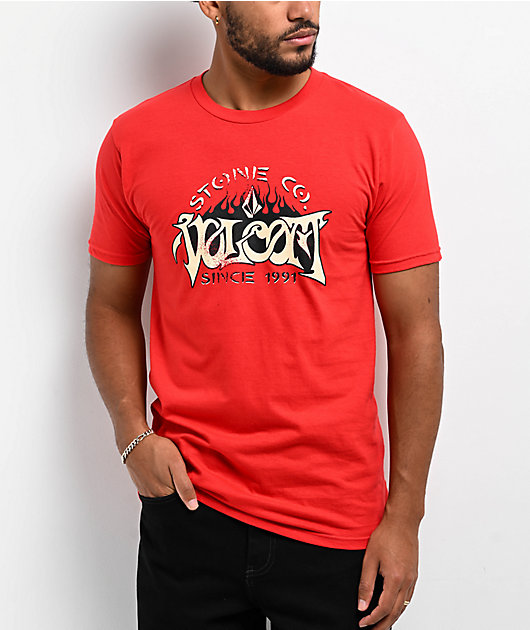 Volcom Sizzle Peak Red T-Shirt | Zumiez