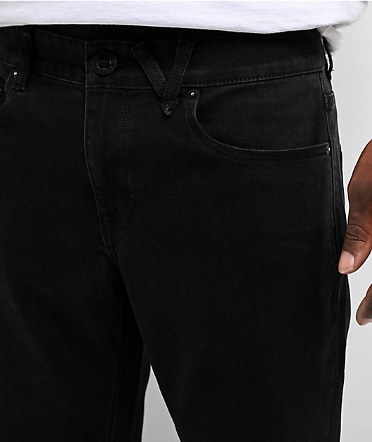 Volcom Solver Black Out Denim Jeans | Zumiez