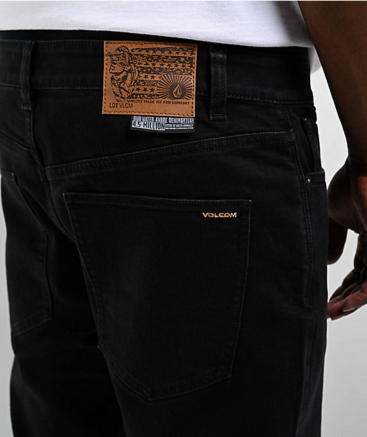 Volcom Solver Black Out Denim Jeans | Zumiez