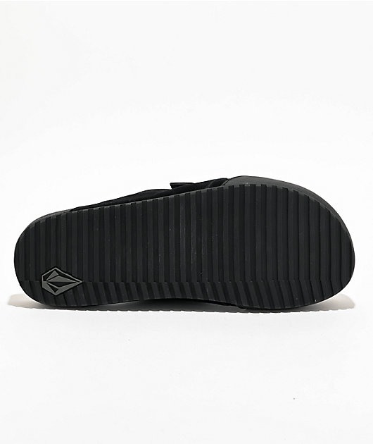 Volcom Stone Clogger Black Slide Sandals | Zumiez