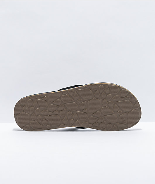 Volcom Victor Black & White Sandals | Zumiez