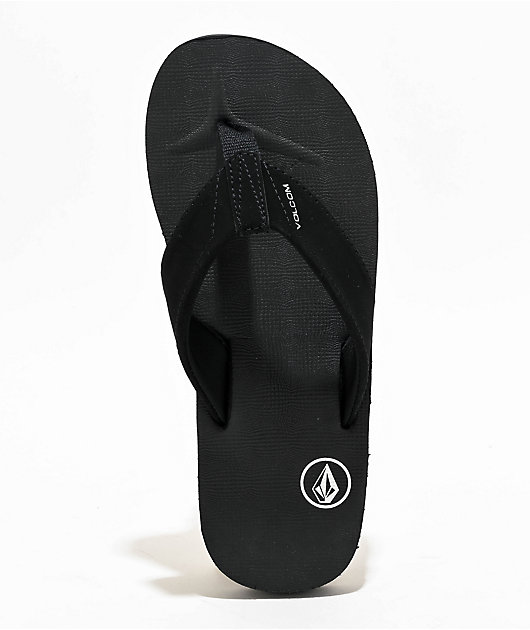 Volcom Victor Black Sandals | Zumiez